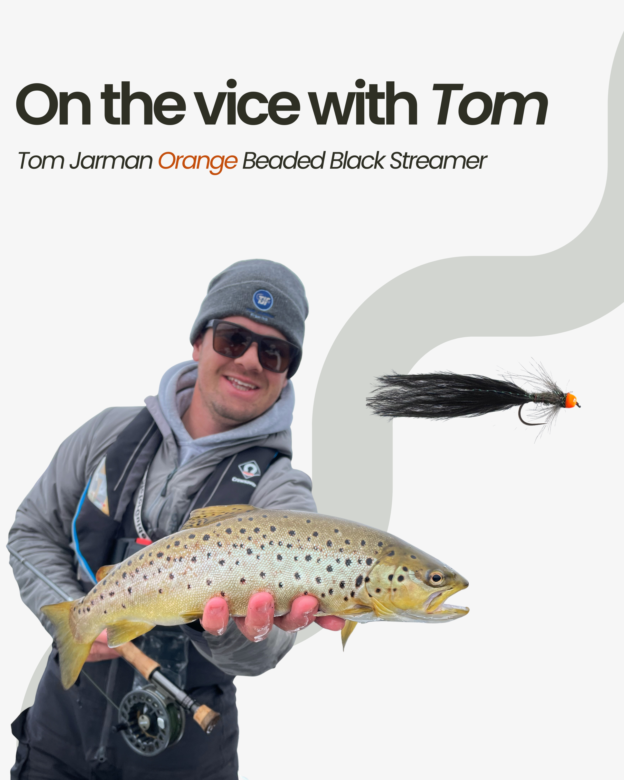 Orange Beaded Black Streamer Fly Tying Guide | Tom Jarman | Bluey's ...
